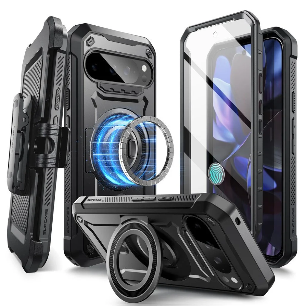 Google Pixel 9 Pro Xl Fekete Supcase Ub Pro Mag Magsafe tok