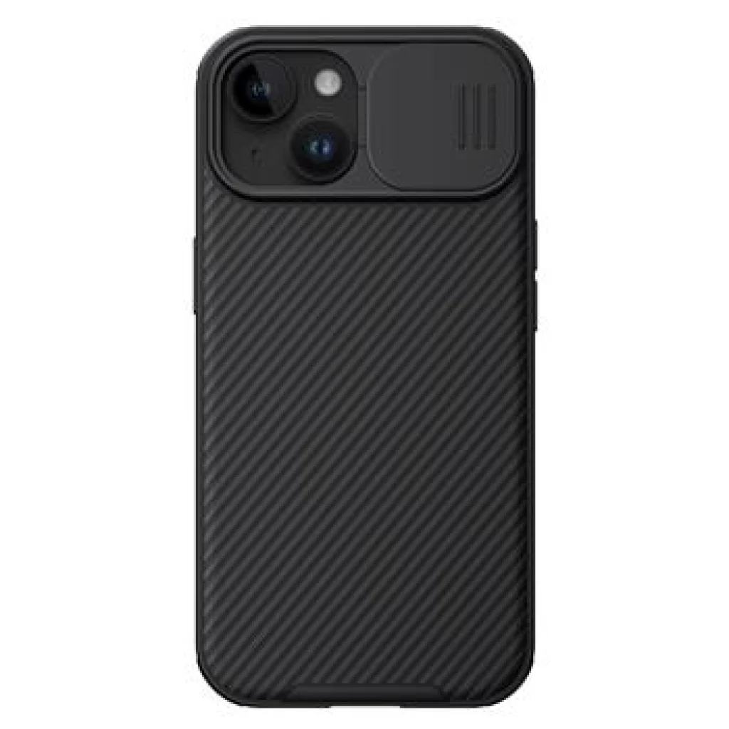 iPhone 15 Nillkin CamShield Pro Magnetic tok fekete Magsafe kompatibil