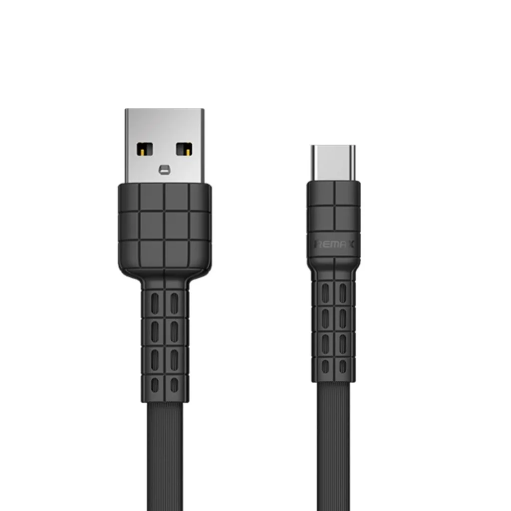 Remax Armor USB/ USB Type-C kábel 5V 2,4A fekete