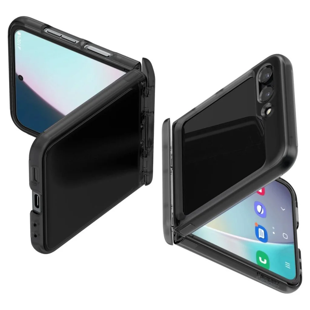 Samsung Galaxy Z Flip 5 Szürke Spigen Thin Fit Pro tok